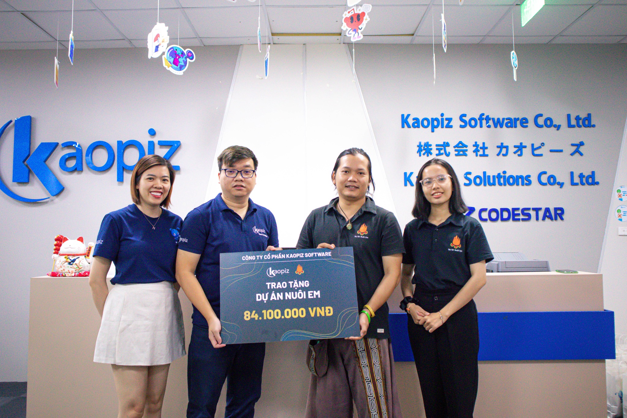 Kaopiz trao tặng hơn 80 triệu đồng cho Dự án Nuôi Em - Trang tin nội bộ của Kaopiz Holdings