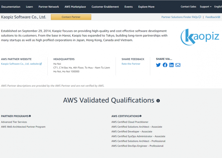 Trang tin nội bộ của Kaopiz Holdings