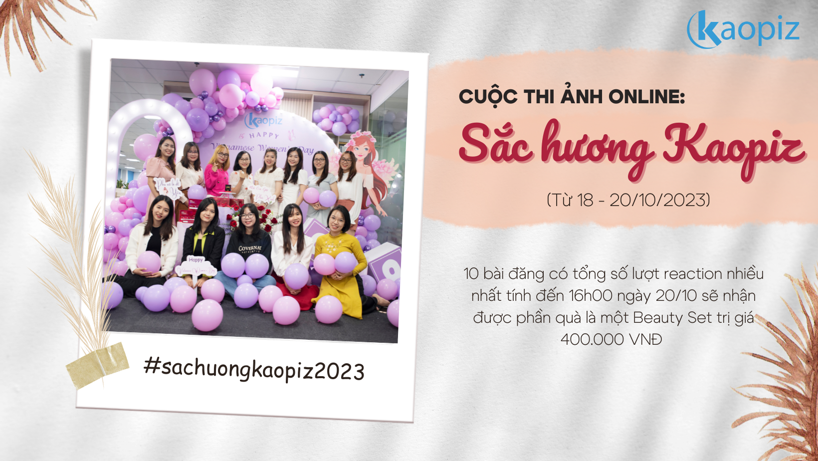 Phát động cuộc thi ảnh online "SẮC HƯƠNG KAOPIZ" 2023 - Trang tin nội bộ của Kaopiz Holdings